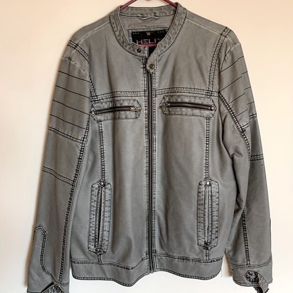 Helix | Jackets & Coats | Mens Helix Faux Leather Jacket Size Large ...